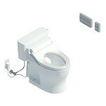 CFS498B + TCF5524AUY | パブリックコンパクト便器・フラッシュタンク式_排水芯200mm | TOTO株式会社