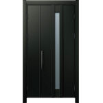 DBK54322BBSC_80 | ドアリモD30 防火ドア C07 K5 親子 外額縁80 ピタットキーストレート ブラック 子扉：01 | YKK AP（株）