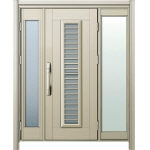 DDH21894JSC_80 | ドアリモD30 アルミドア S52 H2 袖付親子 外額縁80 ピタットキーストレート シルバー 子扉：50 | YKK AP（株）