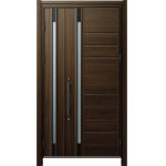 DBYA4278NBB_80 | 【2025年9月22日リニューアル】ドアリモD30 防火ドア N04H YA 親子 外額縁80 丸型ストレート ブラック 子扉：K09H | YKK AP（株）